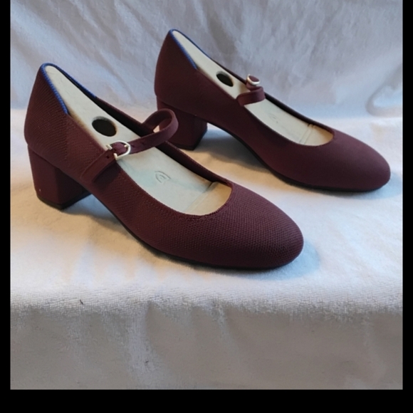 Rothy's | Shoes | Rothys The Mary Jane Heel In Wine Red | Poshmark